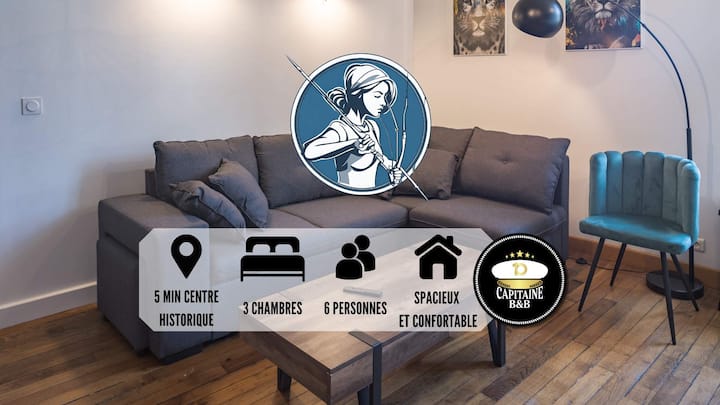 Le Logis D'arc | 5 Min Hypercentre | Idéal Groupe - Troyes