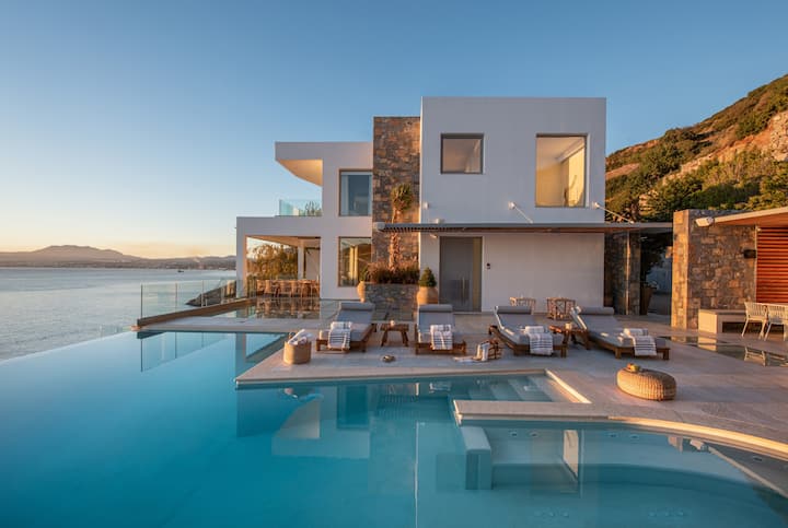 Lady Sea - 6 Bedroom Seaview Villa With Pool - Greece