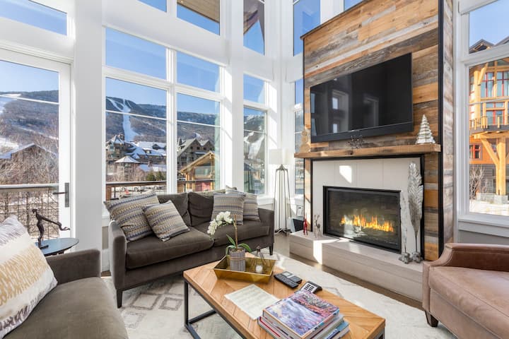 Mountain Views! 4br Spruce Peak Village Townhome - Stowe, VT