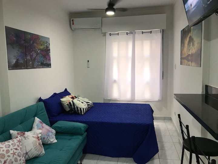 Av. Da Praia Com Ar Condicionado E Wi-fi -500 Mega - Santos, Brasil