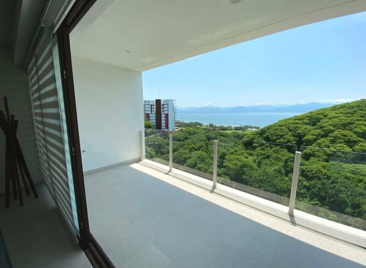 Alamar 2 Rec Piso 7 Vista Al Mar Aire Ac Al 100 % - Cruz de Huanacaxtle