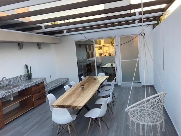 Dpto Nuevo Con Rooftop Privado, Cerca De Playa - Manzanillo, Colima, Mexico