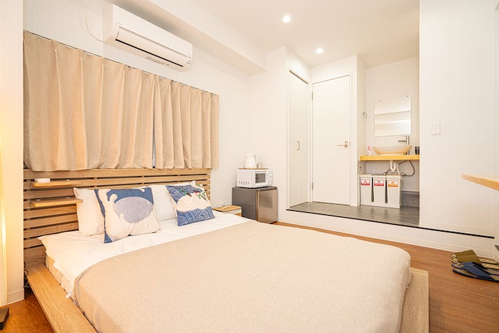 Double Bed Room With Microwave/toei Shinjuku Line - Akihabara