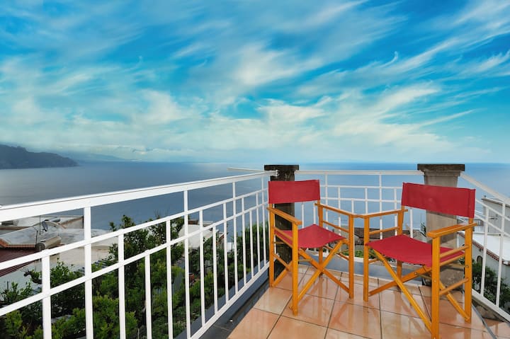 Lady Gilda Terrace Vue Sur La Mer - Conca dei Marini