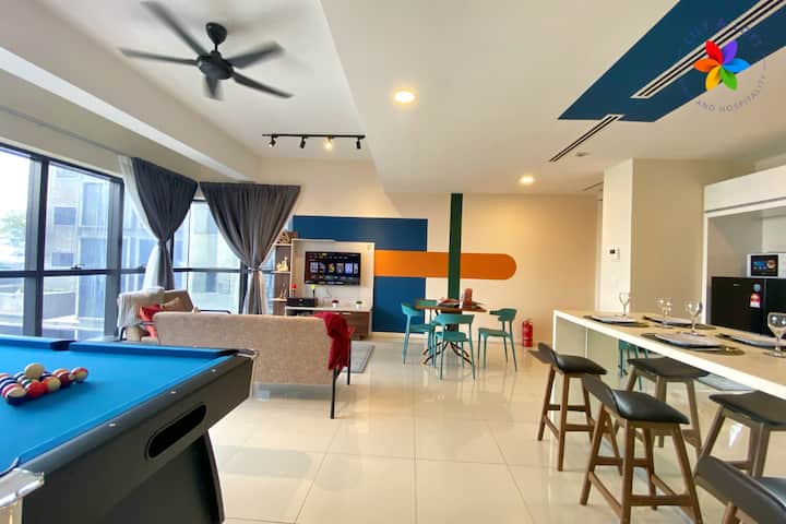 𝟭𝟭𝗽𝗮𝘅, Condo W Pool Table/karaoke/gathering - Subang Jaya