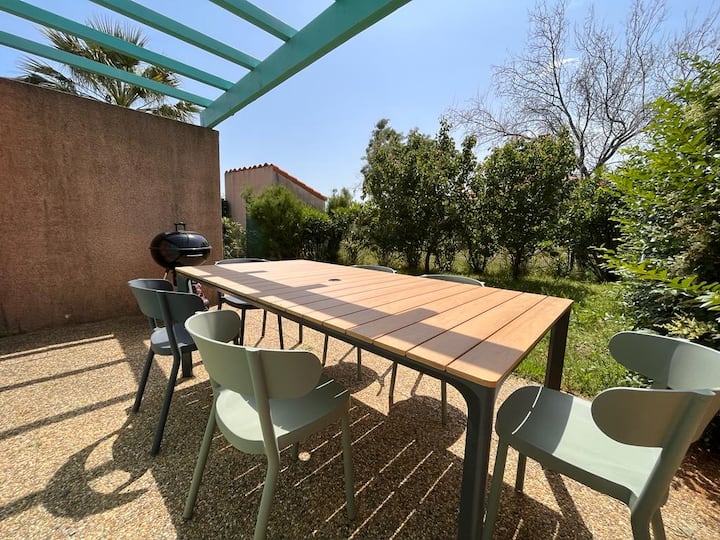 Maison De Vacances Avec Clim, Piscine, à La Mer. - Torreilles