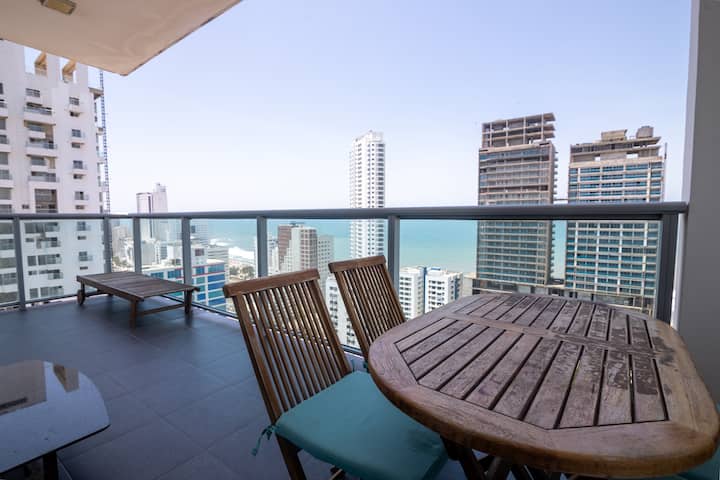 Luxurious 2-bd Apt On The 23rd Floor - Infinitum - Cartagena