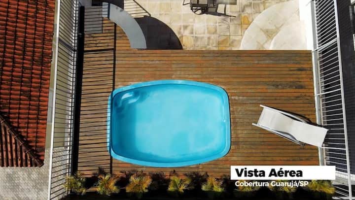 Linda Cobertura Com Piscina Privativa - Guarujá