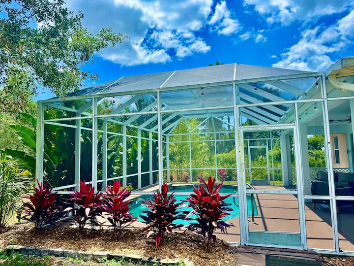 3bd 2th Solar Heat Pool Large Home W/ Big Yard - North Port, FL