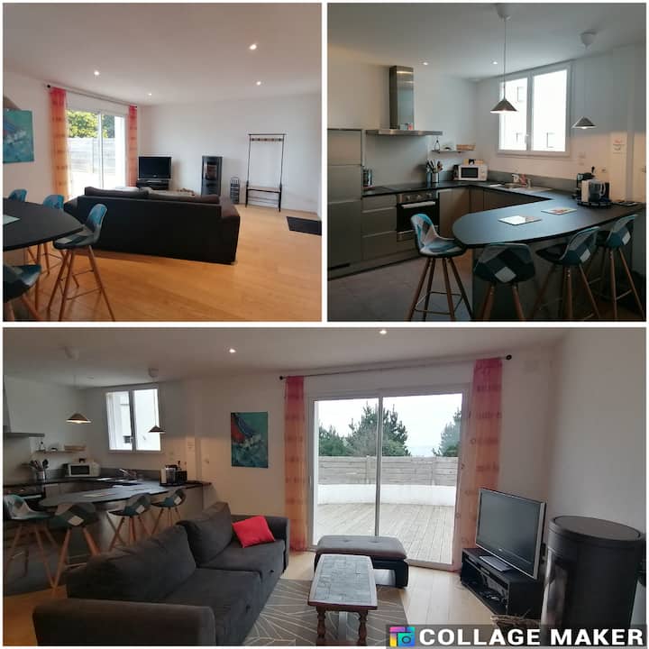 Maison Proche Plage Avec Petite Vue Mer - Trebeurden