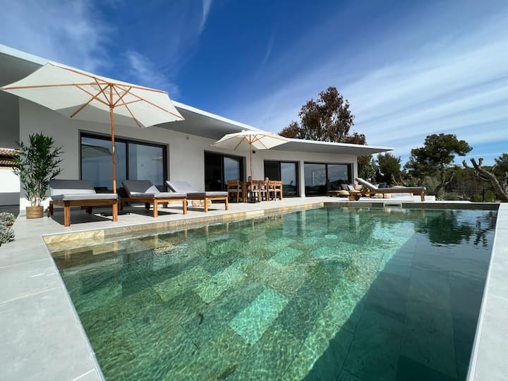 Villa De Prestige Vue Mer à 800 M De La Plage. - Saint-Cyr-sur-Mer