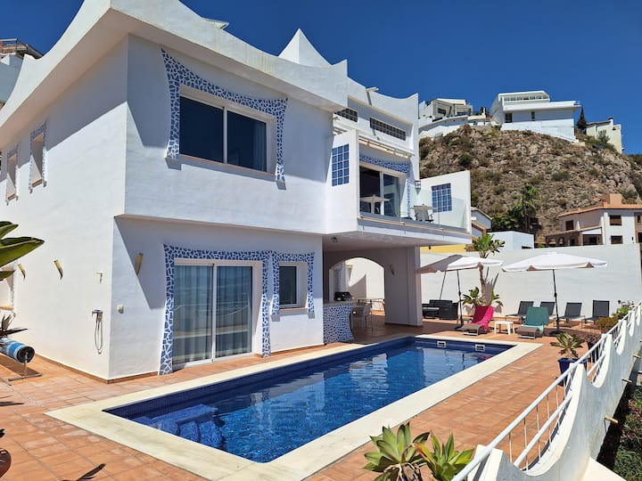 Villa Avec Belle Vue Et Piscine Chauffée - Salobreña