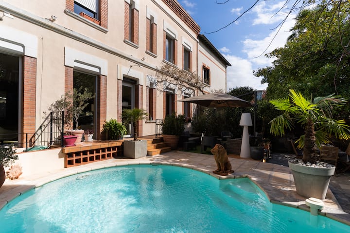 Villa Marengo, Maison Familiale Avec Clim, Piscine - Toulouse