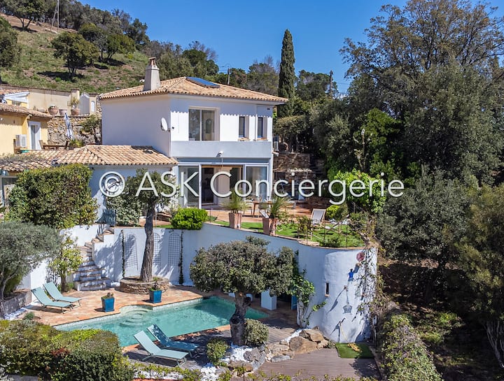 Villa L'oranger, Vue Mer Piscine, 3km De La Plage - Côte d'Azur