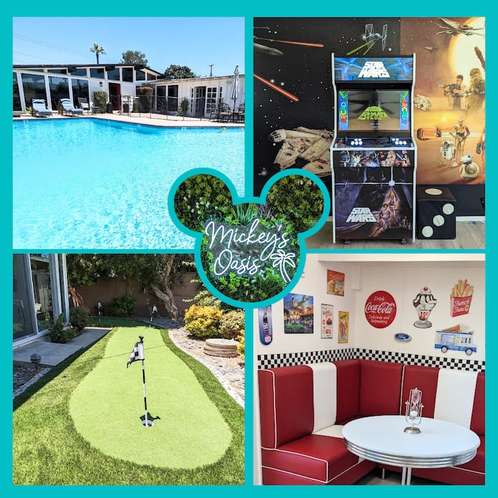 Near Disneyland And Knott's Pool House With Arcade - Anaheim, CA