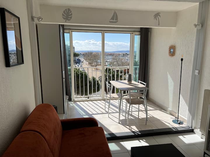 Studio Vue Port Et 2mn/plage - Mauguio