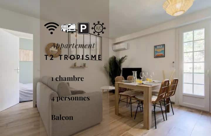 016- T2 Tropisme, Appart 1 Chambre,clim,parking - Montpellier