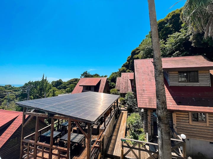 海近く絶景プールあり！一棟貸し8名様ログハウス - Shimoda