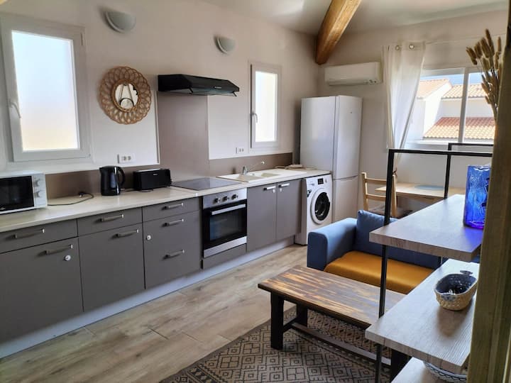 Les Bambous - Climatisé-au Calme, Parking Gratuit. - Plage du Racou