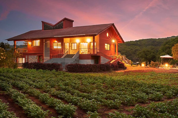 Stayvista At Amoda Villa W/ Jacuzzi & Bbq - Mahabaleshwar