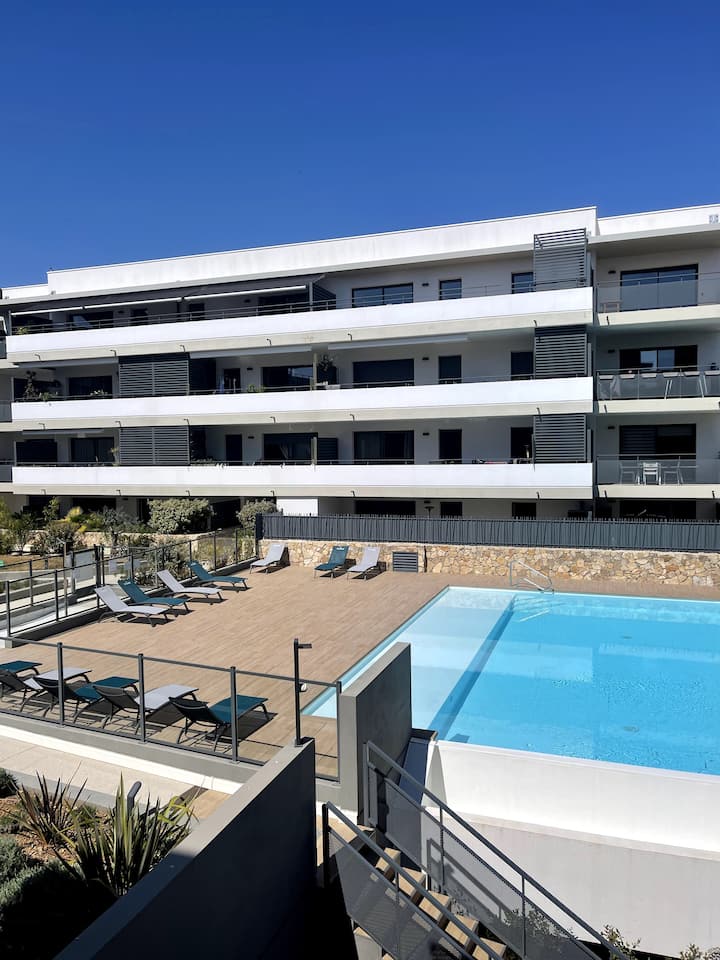 Très Bel Appartement Dans Résidence Avec Piscine - Villeneuve-Loubet