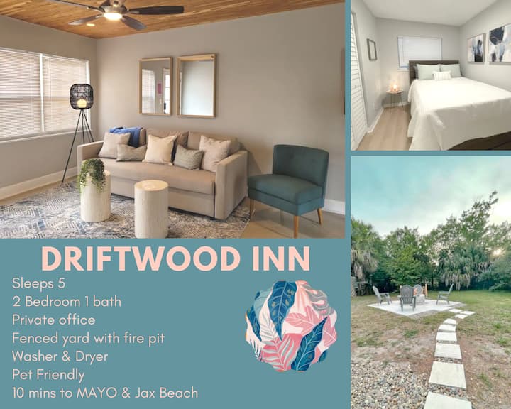 Driftwood 2/1 W Firepit- 10 Mins To Mayo & Beach - Jacksonville, FL