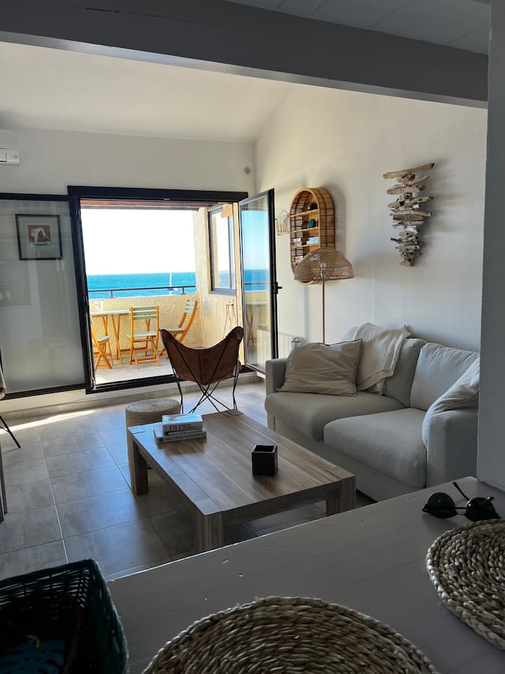 Joli Appartement Climatisé Les Pieds Dans L’eau - Sausset-les-Pins