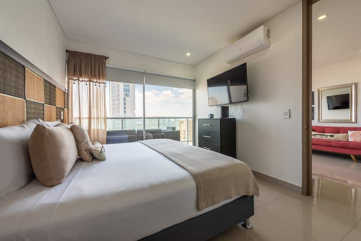 Infinitum - Espectacular Apt Vista Al Mar Piso 25 - Cartagena, Colombia