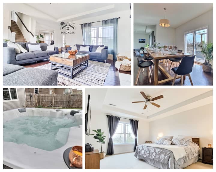 King Bed, Hot Tub, Trampoline, Pets Welcome Free! - Champaign, IL