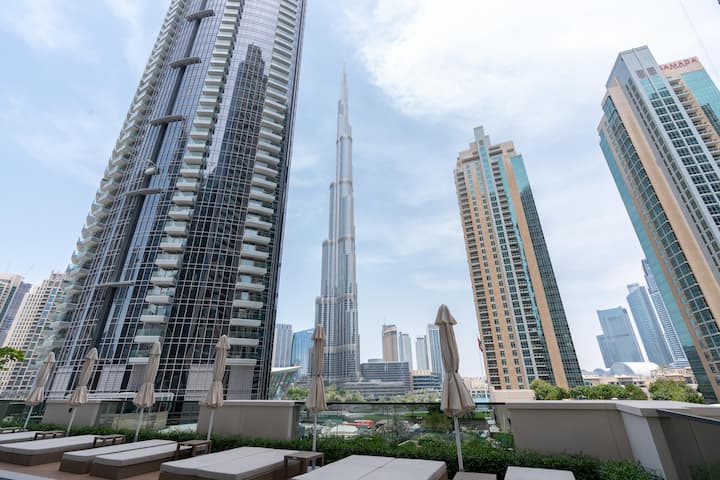 Full Burj Khalifa View Luxury 2 Bedroom - Dubai