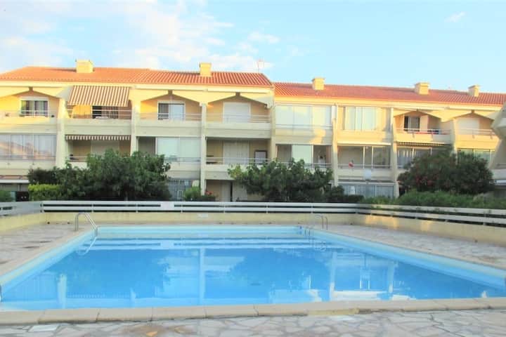 Marseillan Plage - T2 - Terrasse - Clim - Piscine - Marseillan