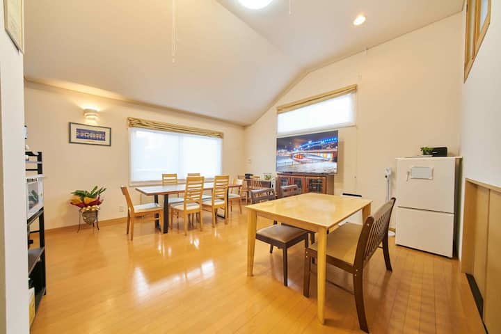 〈Room 2 For Family With Loft&desk〉550m From Subway - Sapporo