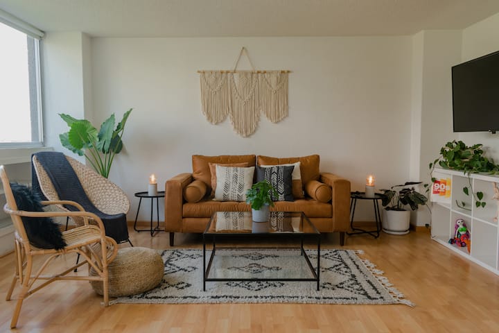 Steps From Reforma 3br/3ba W/view, Ac, W/d | Rio 6 - Benito Juárez