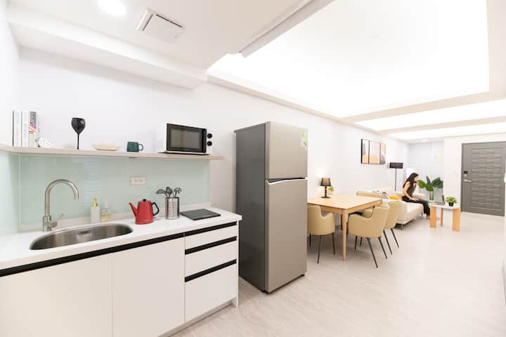 Heart Of Daan: 3 Mins To Mrt|kitchen|balcony|dn33b - Tajpej