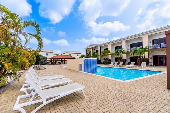 2br Townhouse 3min Walk 2 Eaglebeach W/ Pool & Bbq - Aruba