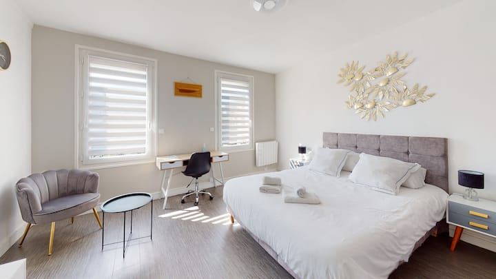Le Coty - Proche Plage & Gare - Wifi Gratuite - Octeville-sur-Mer