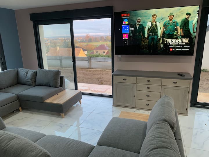 Villa Piscine Spa Privéintérieur31°zoolafleche 24h - La Flèche