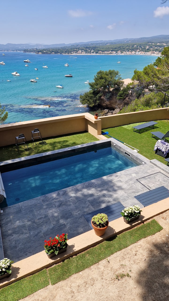 Grande Maison Climatisée Piscine En Bord De Mer - Bandol
