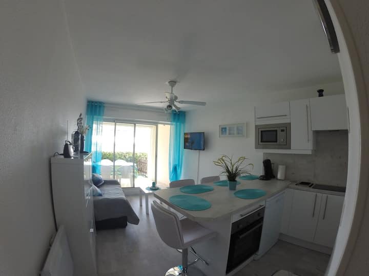 L’oasis - T3 Front De Mer, Piscine & Plage Direct - Frontignan