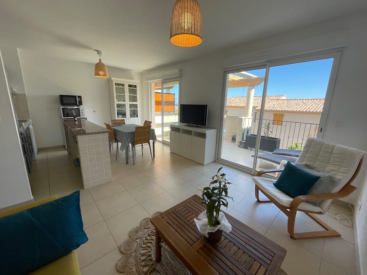 Appartement 2 Chambres, 5 Pers, Climatisé, Vue Mer - Algajola