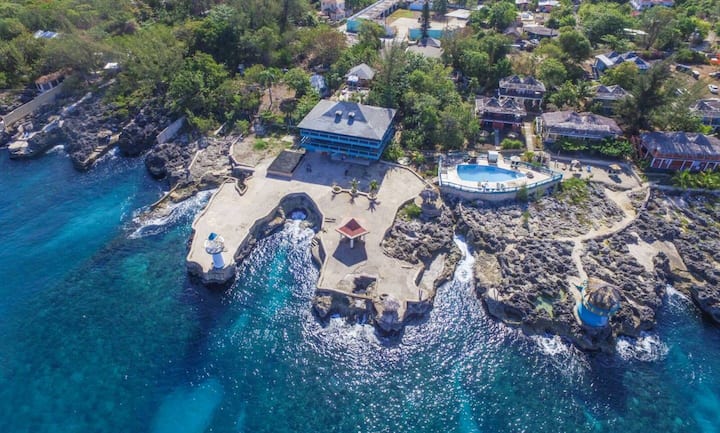 Cliffside Pool•dolphins•sunsets•ac•west End Negril - Negril