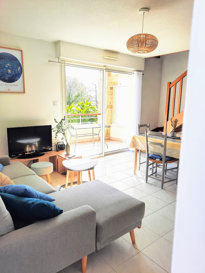 Grand Duplex Près De La Plage Au Cœur De Beg Meil - Beg Meil