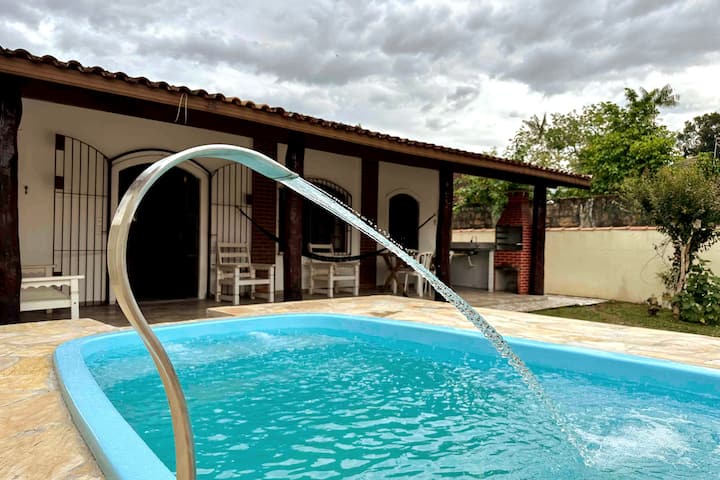 Casa A 200 Mts Del Mar Con Piscina - Boraceia - São Sebastião