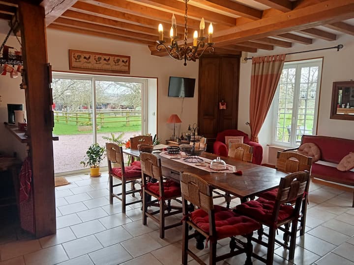 B&b On Farm Near D-day Beaches - Chambre Tulipe - Villers-Bocage