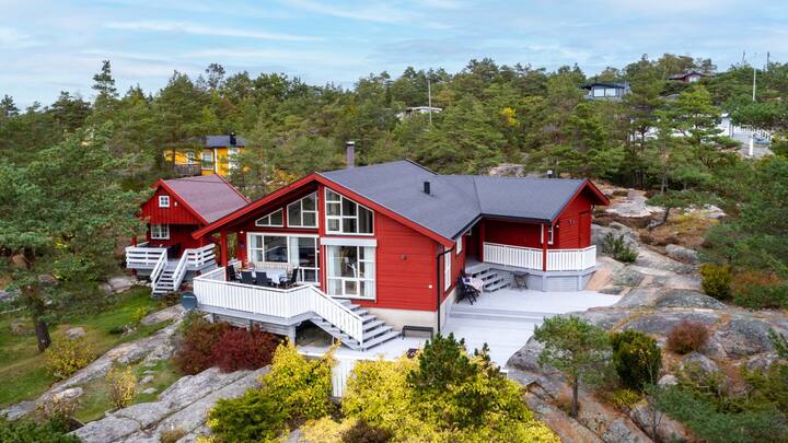 Stor Moderne Hytte Ved Sjøen, Anneks/brygge/strand - Hvaler