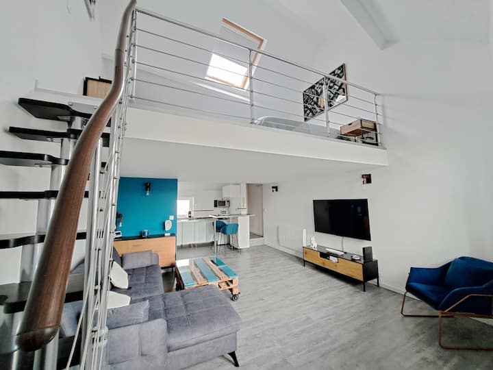 Beau Duplex Cocooning Lille Wazemmes - Le Grand Palais - Lille