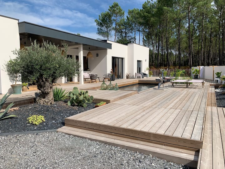 Grande Maison Familiale En Bordure De Forêt - Mimizan
