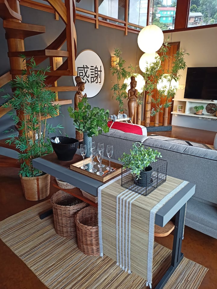 Apto Gramado Estilo Oriental - Gramado