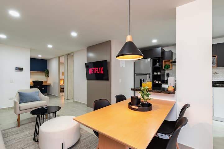 Topnotch* 3br Apt W/acs Close To Everything! | Tc9 - Medellín