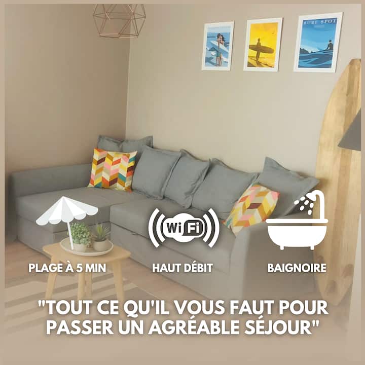 Magnifique T2 Avec Grande Terrasse, 5min Plage - Anglet